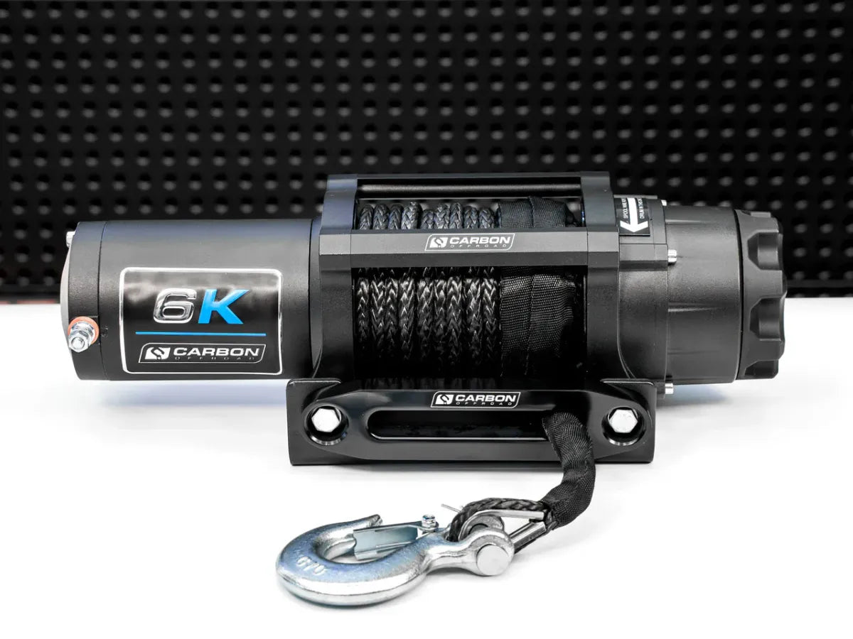 Carbon Offroad 6K Electric Winch with Synthetic Rope — 4x4 Down Under