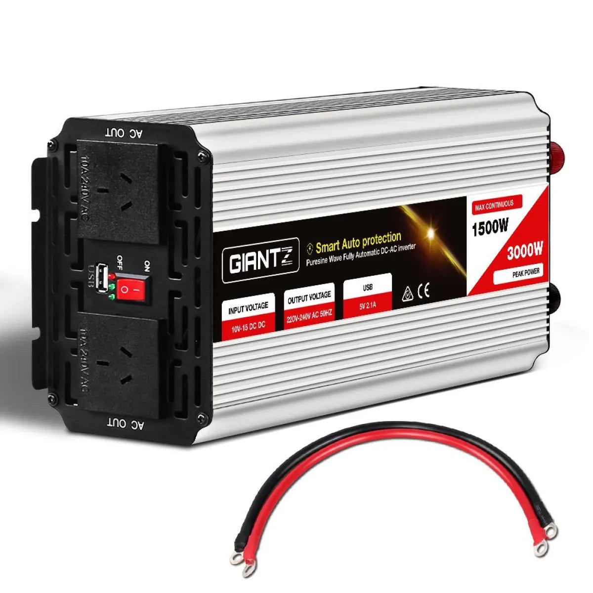 Giantz 1500W Puresine Wave DC-AC Power Inverter — 4x4 Down Under