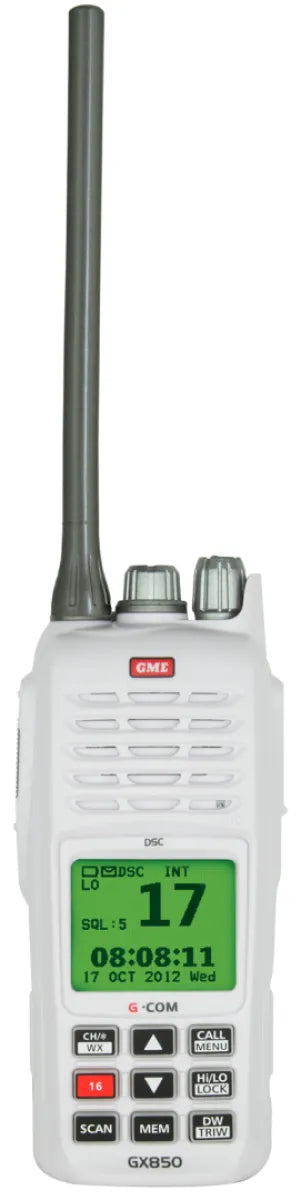 GME 5/1 Watt Handheld VHF Marine Radio - DSC & GPS | GX850W — 4x4 Down ...