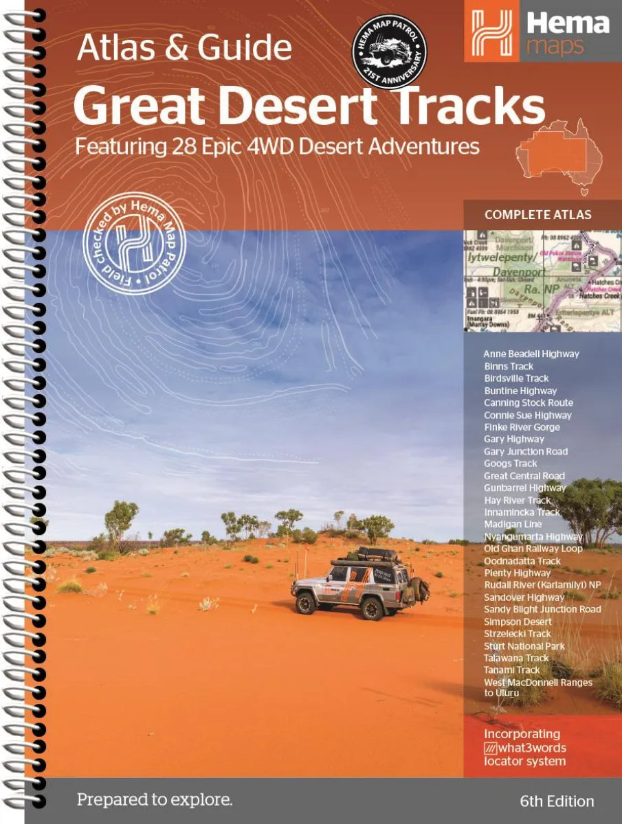 Hema Maps Great Desert Tracks Atlas and Guide — 4x4 Down Under