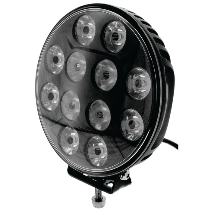 Ignite 7" Round LED Driving Light | Flood/Spot Beam | Black Fascia ...