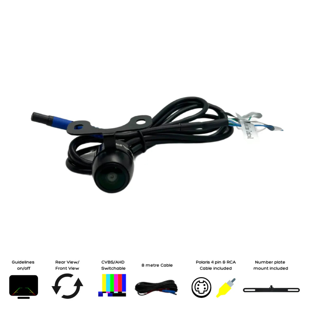 Polaris AHD/CVBS Compact Rev Camera with Number Plate Bracket — 4x4 ...