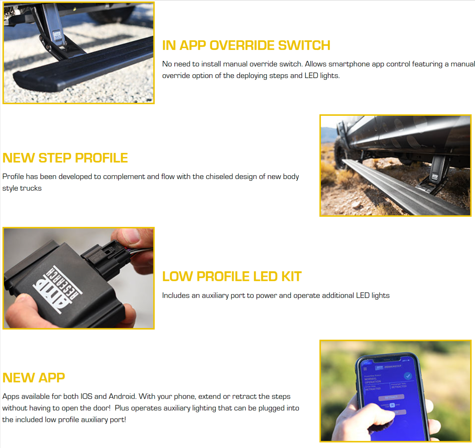 AMP Research PowerStep Smart Series for RAM 1500 DT | 2021+ — 4x4 Down ...