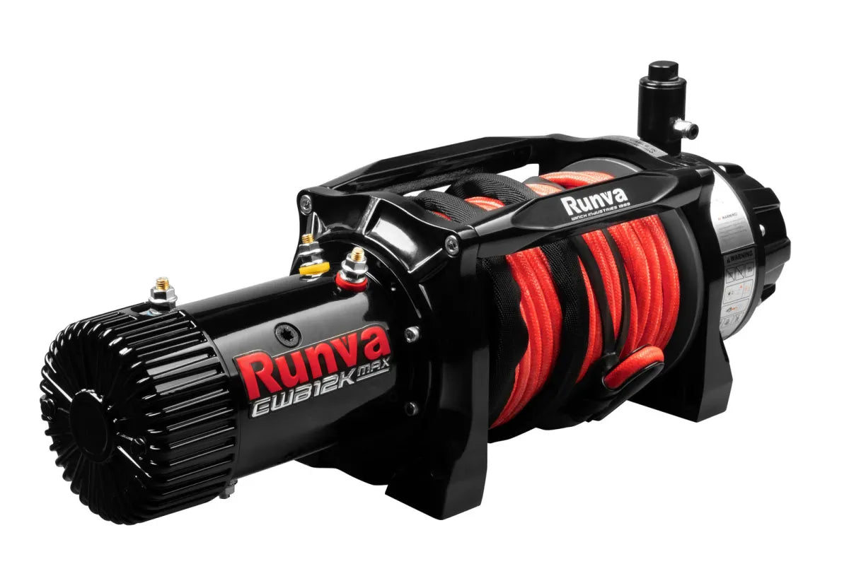 Runva EWB12K MAX 12V Winch with Armortech Synthetic Rope — 4x4 Down Under