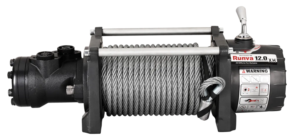 Runva HWX12000 Hydraulic Winch with Steel Cable — 4x4 Down Under