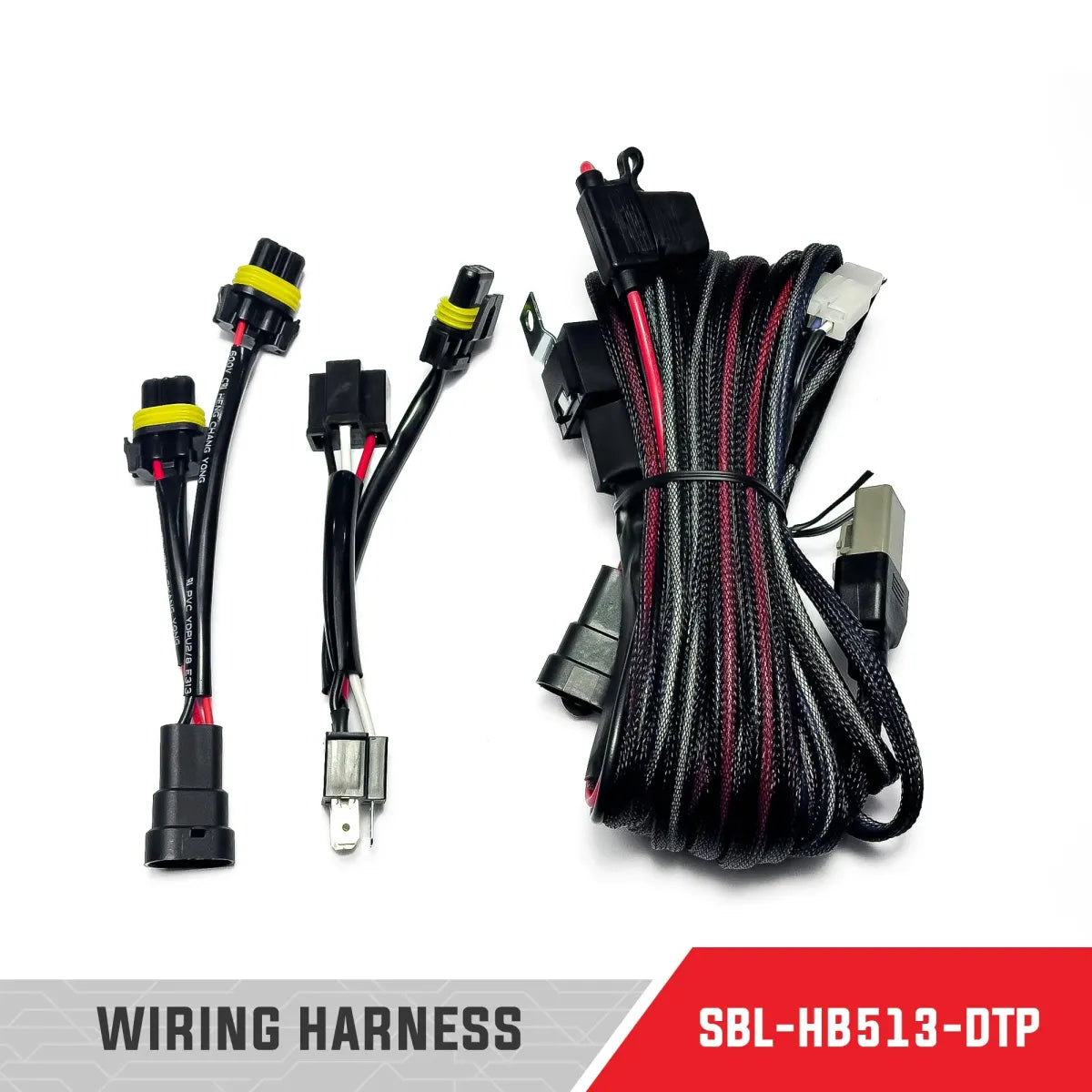 Saber Offroad 140W Universal Heavy Duty Single Bar Lamp Wiring Harness ...