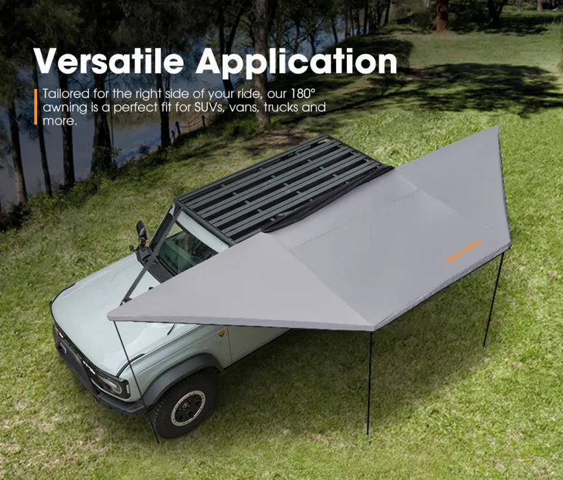 San Hima 180 Degree Free Standing Awning — 4x4 Down Under