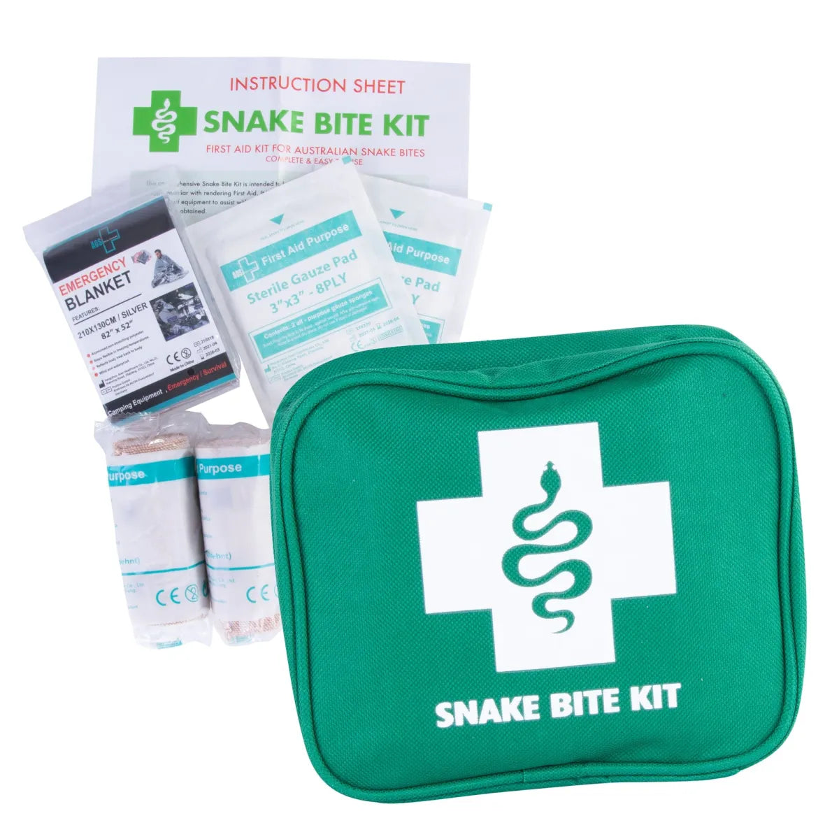 Snake Bite Emergency First Aid Kit | 9 Piece — 4x4 Down Under
