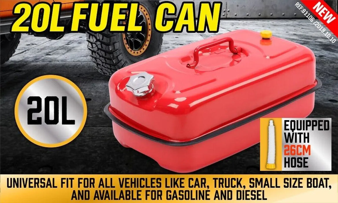 Steel Fuel Tank for Petrol or Diesel | 20L — 4x4 Down Under